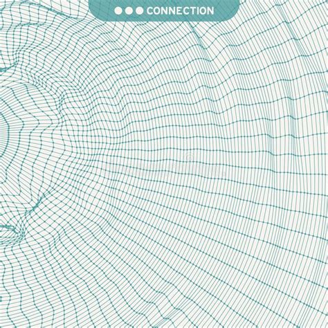 Network Background Connection Structure Wireframe Polygonal Vector Illustration 3d Technology
