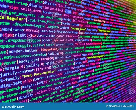 Javascript Functions Variables Objects Lots Of Digits On The Computer Screen Website
