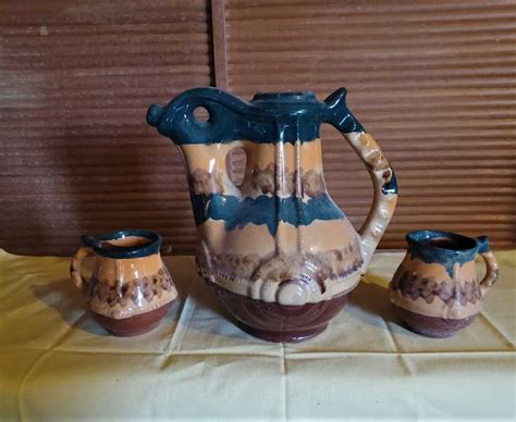 Стар керамичен сет за греяна ракия гр Варна Базар Левски • Olx Bg