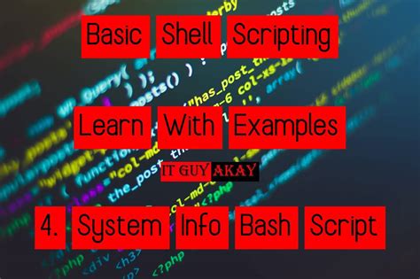 Shell Scripting Topic Basic System Info Bash Script