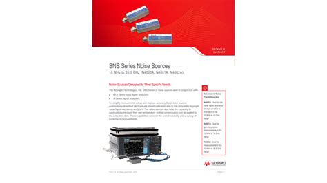 Noise Sources Keysight