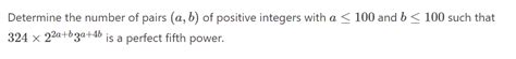 Solved Determine The Number Of Pairs A B Of Positive Chegg Com