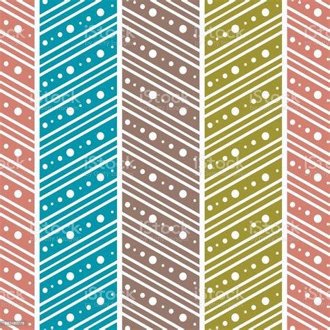 원활한 벡터 장식 손으로 그려진된 패턴입니다 전통적인 Etnic 동기 부족 기하학적 수치와 장식 장식 요소와 민족적인 끝 없는 배경 배치 배경 인쇄 0명에 대한 스톡 벡터