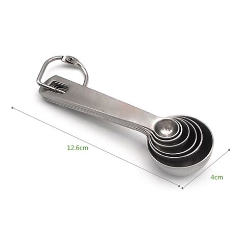 Badu Bg 6 бр компл Мерителни лъжици от неръждаема стомана Чаша Многофункционални подправки