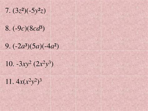 PPT Understanding Monomial Multiplication Rules And Examples PowerPoint Presentation ID 2672695
