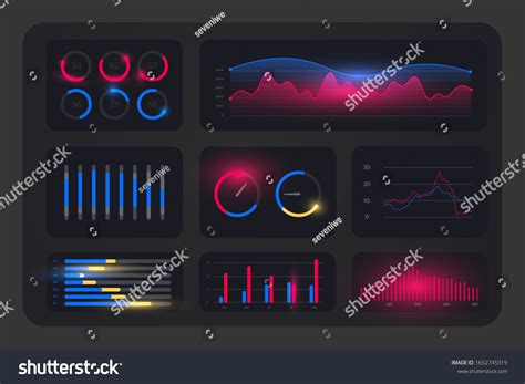 Ui Ux Admin Panel Layout Template Stock Vector Royalty Free 1652745319 Shutterstock