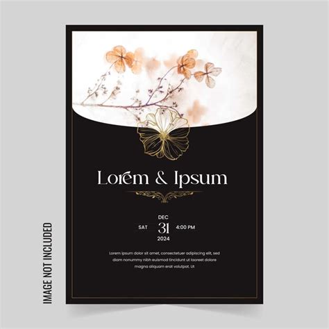 Premium Vector Print Ready Wedding Invitation Card Vector Templates
