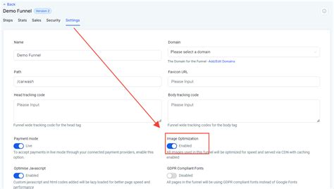 image optimization in the site builder captivation hub