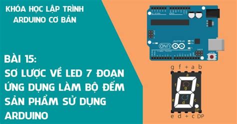 bài 15 sơ lược về led 7 đoạn ứng dụng làm bộ đếm sản phẩm sử dụng arduino arduino kit