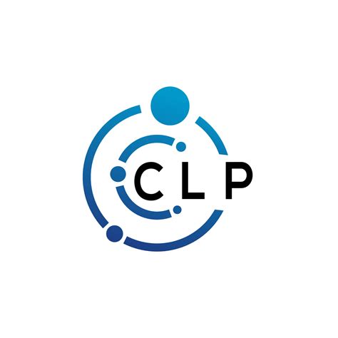 Diseño De Logotipo De Letra Clp Sobre Fondo Blanco Concepto De Logotipo De Letra De Iniciales