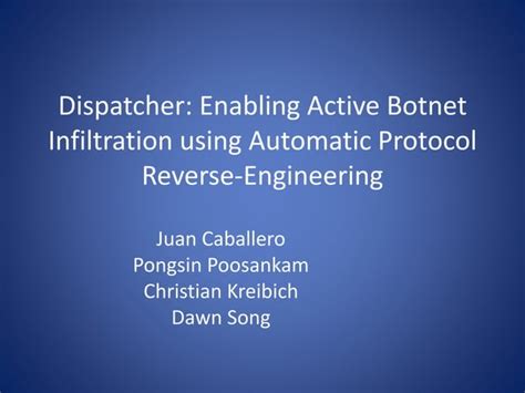 Binary Analysis For Botnet Reverse Engineeringpptx