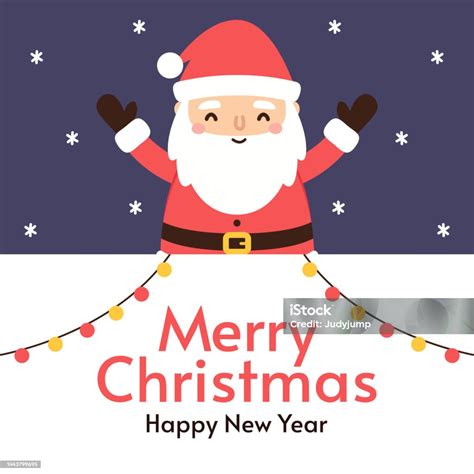 파스텔에 격리된 만화 크리스마스 삽화 선물 선물이 든 가방 손을 흔들며 인사하는 재미있는 행복한 산타클로스 캐릭터 크리스마스 카드 배너 가방에 대한 스톡 벡터 아트 및 기타