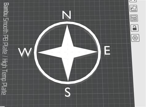 Compass Icon By Nimbus Download Free Stl Model