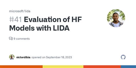 Evaluation Of Hf Models With Lida · Issue 41 · Microsoftlida · Github