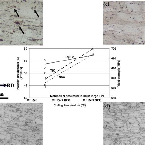 Effect Of The Coiling Temperature On The Microstructure The Download Scientific Diagram