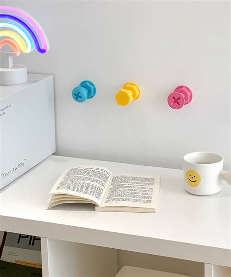 나사 모자걸이 벽에붙이는 고리 못대신 못안박고 대야 후크 걸이 벽 장식 행거 에이블리