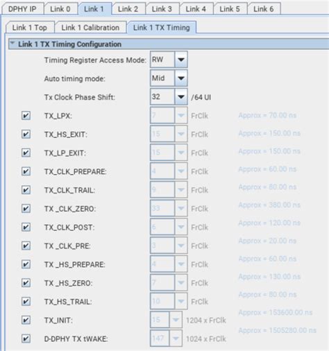 5 4 Configuring The Mipi D Phy Tx Mode