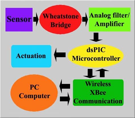 Block Diagram Of The Electronic Circuitry Of The Distributed Sensor