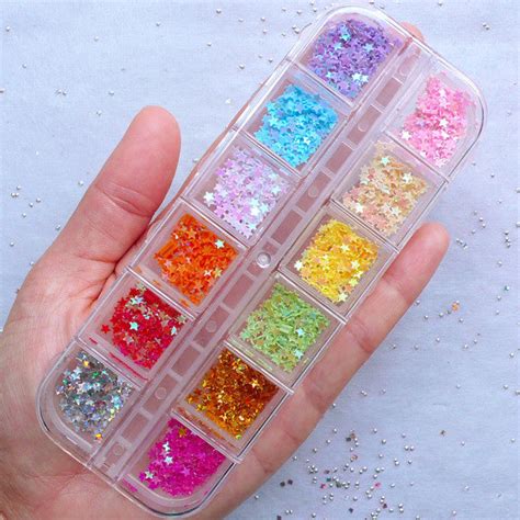 Mini Star Confetti Tiny Star Sprinkles Assorted Star Glitter Flake