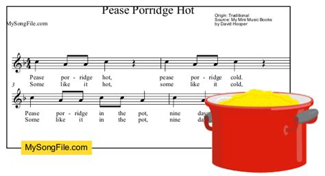 Pease Porridge Hot My Song File