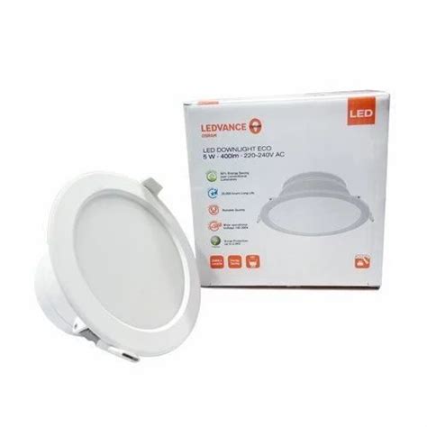 Aluminium Round Osram Led Down Light Eco W Cool White Warranty Year At Piece In