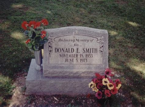 Donald Eugene Smith 1953 1973 Find A Grave äreminne