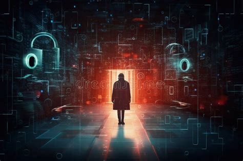 Cyber Security And Protection Worm Cyber Attack Antivirus Firewall