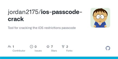 Github Jordan2175ios Passcode Crack Tool For Cracking The Ios Restrictions Passcode