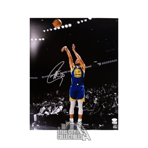 Stephen Curry Autographed Golden State Warriors 16x20 Photo Jsa Coa