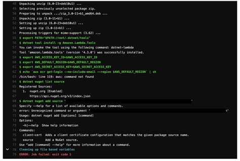 Net Core Gitlab Pipeline Running Into Errors When Adding Nuget