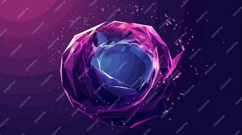 Abstract 3d Mesh Object Technology Low Poly Template Premium Ai