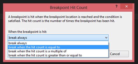 How To Stop Debugger After A Specific Number Of Breakpoint Hit Daily Net Tips