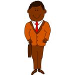 Man Smiling And Pointing Free Svg