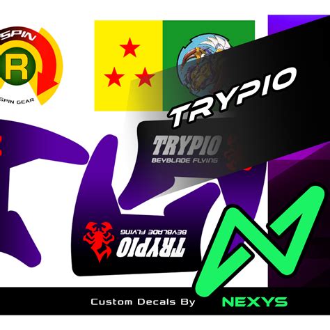 Beyblade Trypio Sticker Shopee Philippines