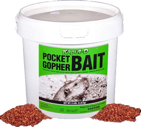 Kaput D Pocket Gopher Bait 5 Lb Bucket Patio Lawn And Garden