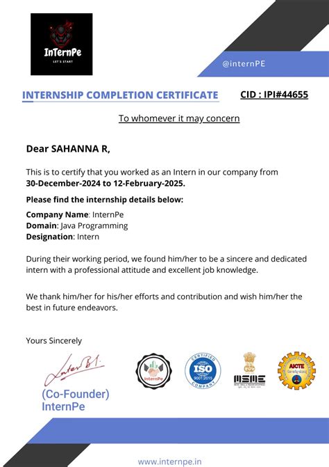Sahanna R On Linkedin Internship Javadevelopment Coding Learning