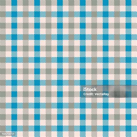 원활한 파란색과 짙은 회갈색 깅 빈티지 직물 섬유 패턴입니다 깅 엄 체크 배경입니다 0명에 대한 스톡 벡터 아트 및 기타 이미지 0명 기하 도형 깅엄 Istock