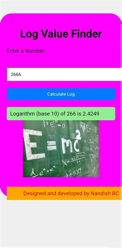 Nandish Bc On Linkedin Log Value Finder Using Html Css For Source Code Visit The Below Link