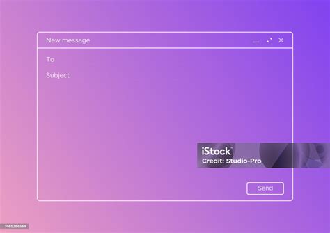 이메일 창 프레임 모형 트렌디한 그라데이션 배경에 Gmail과 유사한 Ui 디자인 템플릿 전자메일에 대한 스톡 벡터 아트 및 기타 이미지 전자메일 창문 웹 브라우저