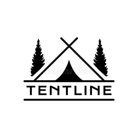 Camp Tent Sign Emoji Icon Illustration Adventure Summer Vector Symbol