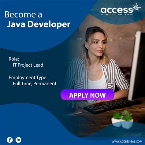 Access 𝐉𝐚𝐯𝐚 𝐃𝐞𝐯𝐞𝐥𝐨𝐩𝐞𝐫 𝙍𝙤𝙡𝙚 • Develop Code Enterprise Application