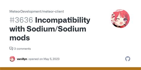 Incompatibility With Sodiumsodium Mods · Issue 3636 · Meteordevelopmentmeteor Client · Github
