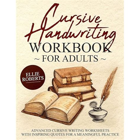 Amazon Cursive Handwriting Workbook For Adults Advanced