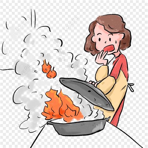 Kitchen Fire Clipart