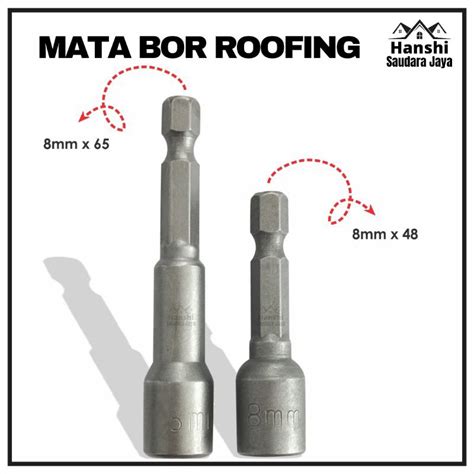 Jual Mata Bor Roofing Magnet Hex Adaptor Bit Mata Sok Roofing Kunci