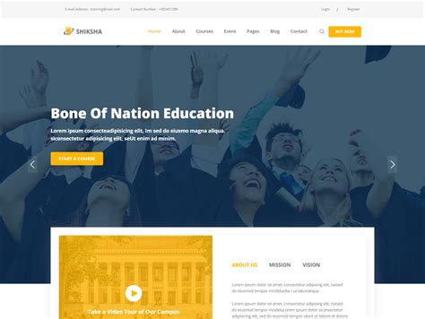 Education Html Template Shiksha By Hastech On Dribbble