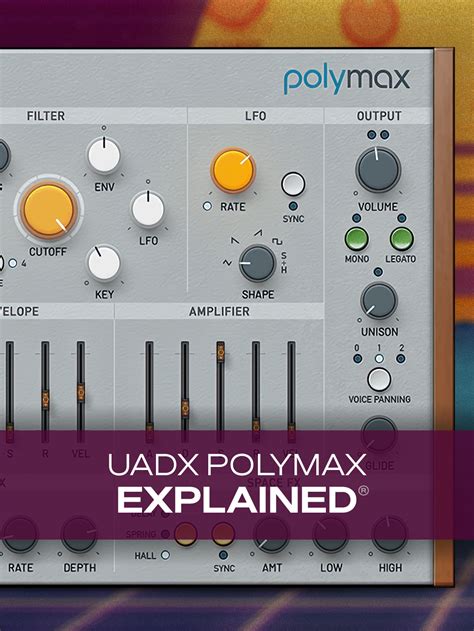 UADx PolyMAX Synth Explained Groove3 Video Tutorial