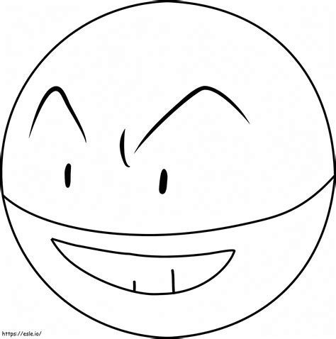 Electrode Pokemon Coloring Page
