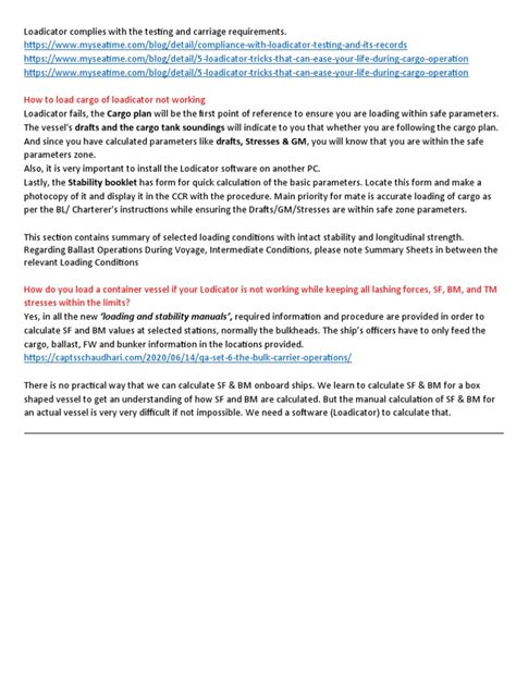 02 Loadicator 1 Pdf Ships Watercraft