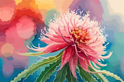 Watercolor Cockscomb Stock Illustrations 79 Watercolor Cockscomb